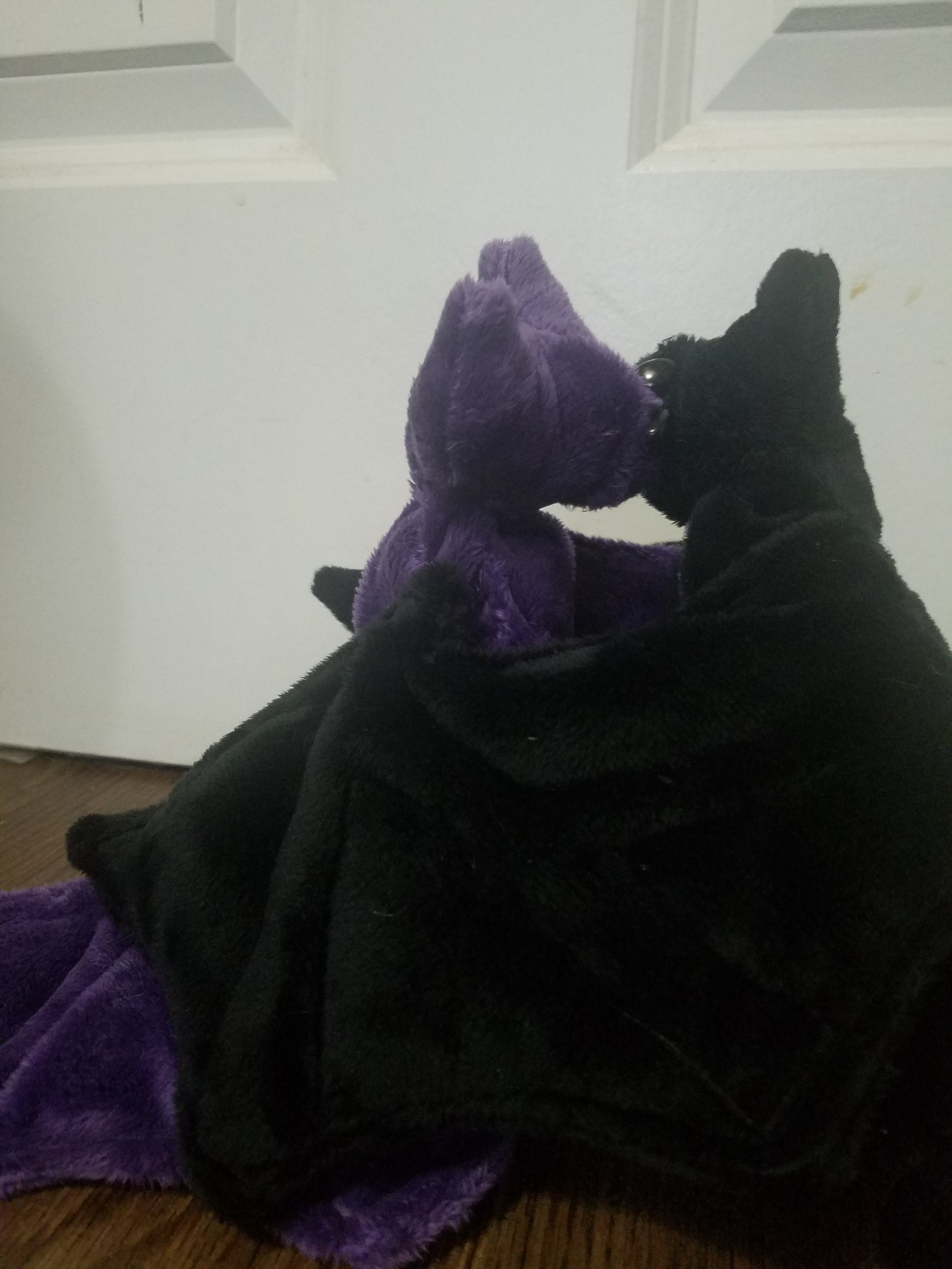 Magnetic Pink Hearts Kissing Bat Plush Long ears s Toys Toys & Games ...