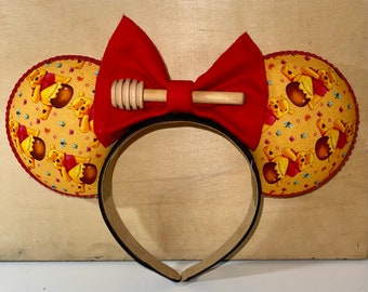 Winnie the Pooh & Tiger Inspired Mouse Ears Minnie Ears Mickey Ears ...