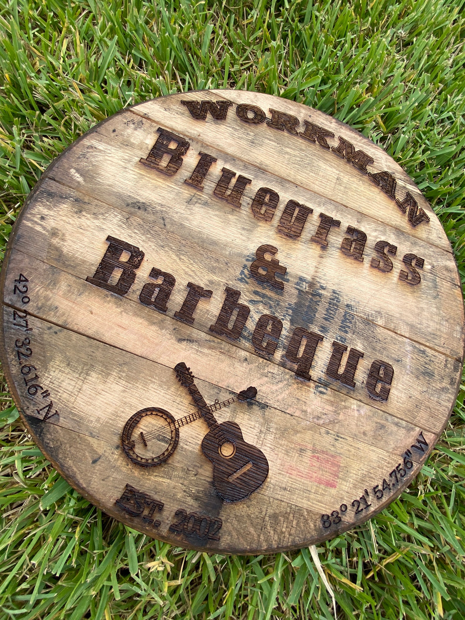 Custom Whiskey Barrel Signs - Etsy