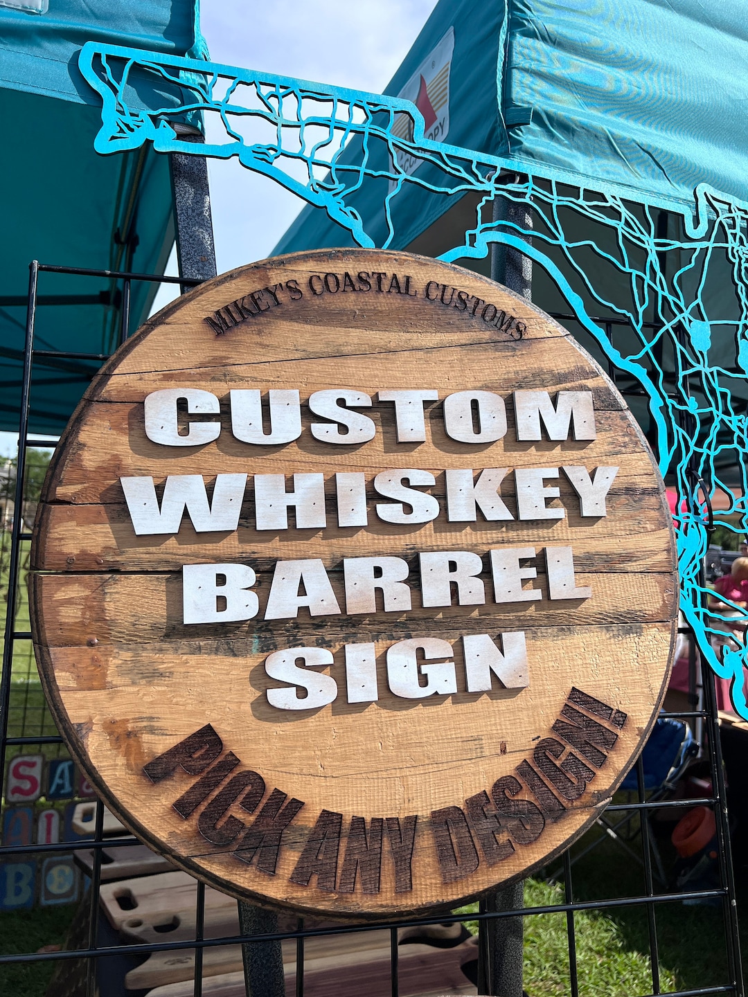 Custom Whiskey Barrel Signs - Etsy