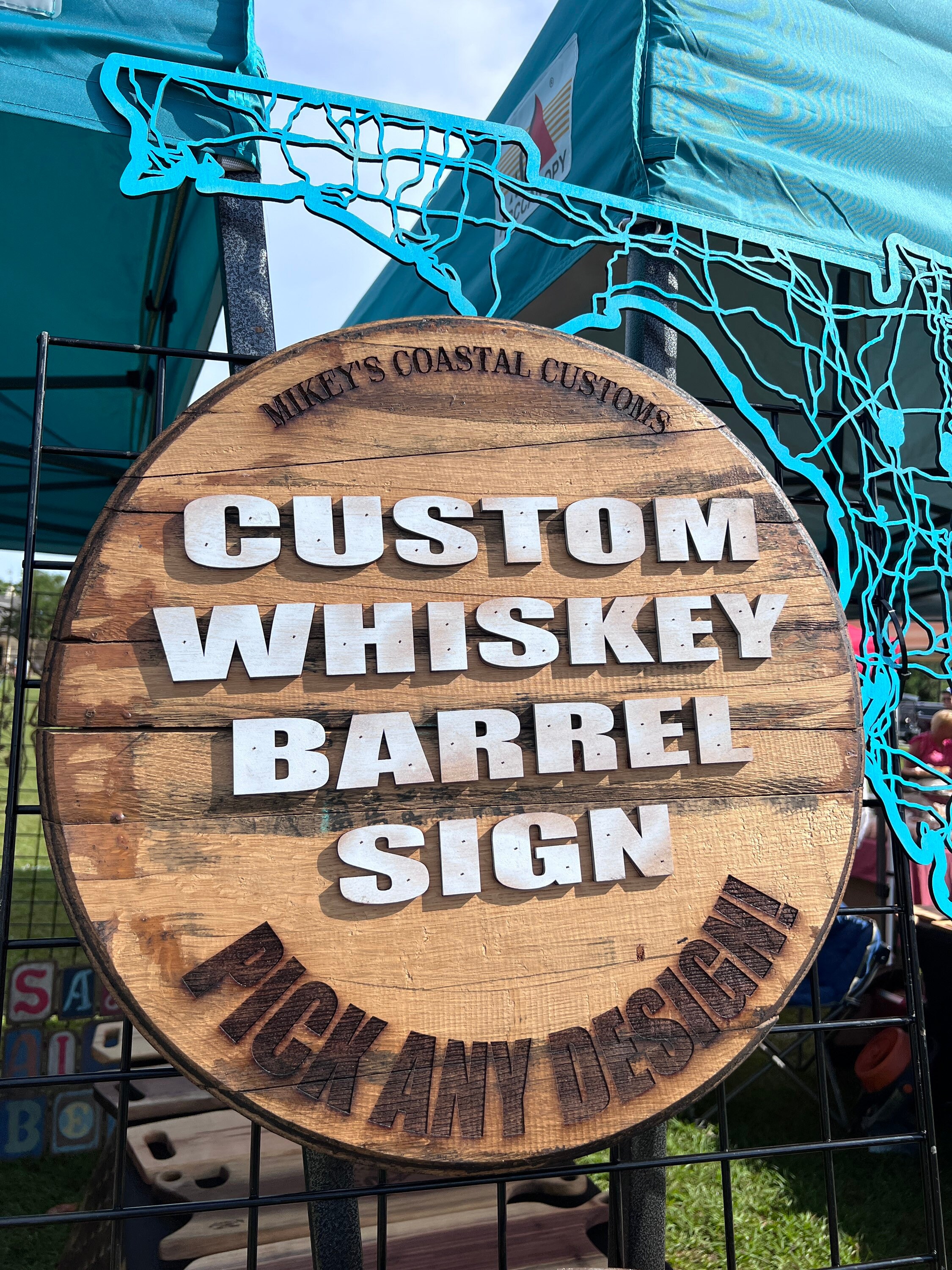 Custom Whiskey Barrel Signs - Etsy
