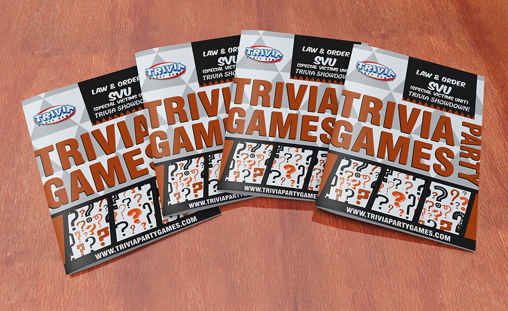 Law & Order SVU Trivia Party Game | Etsy