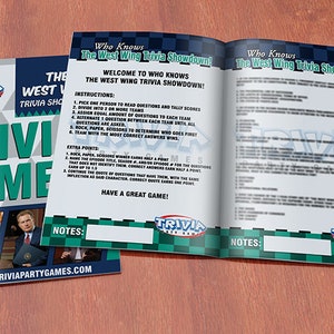 The West Wing Trivia Party Game - Etsy