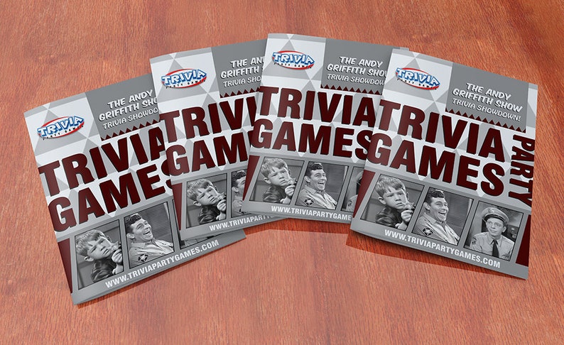 The Andy Griffith Show Trivia Party Game - Etsy
