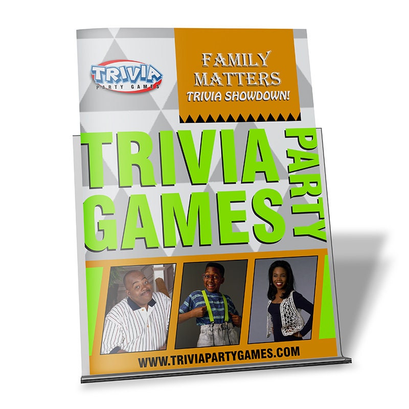 Family Matters Trivia Party Game - Etsy