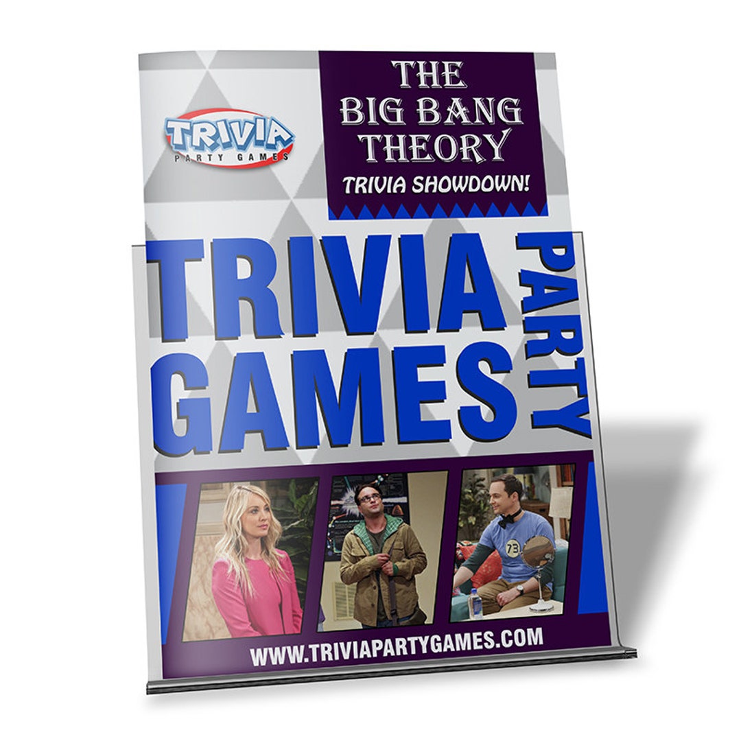 The Big Bang Theory Trivia Party Game - Etsy