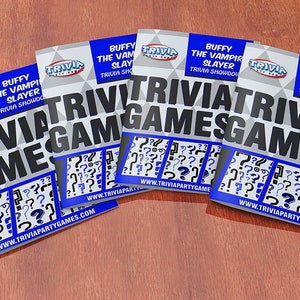 Buffy the Vampire Slayer Trivia Party Game | Etsy