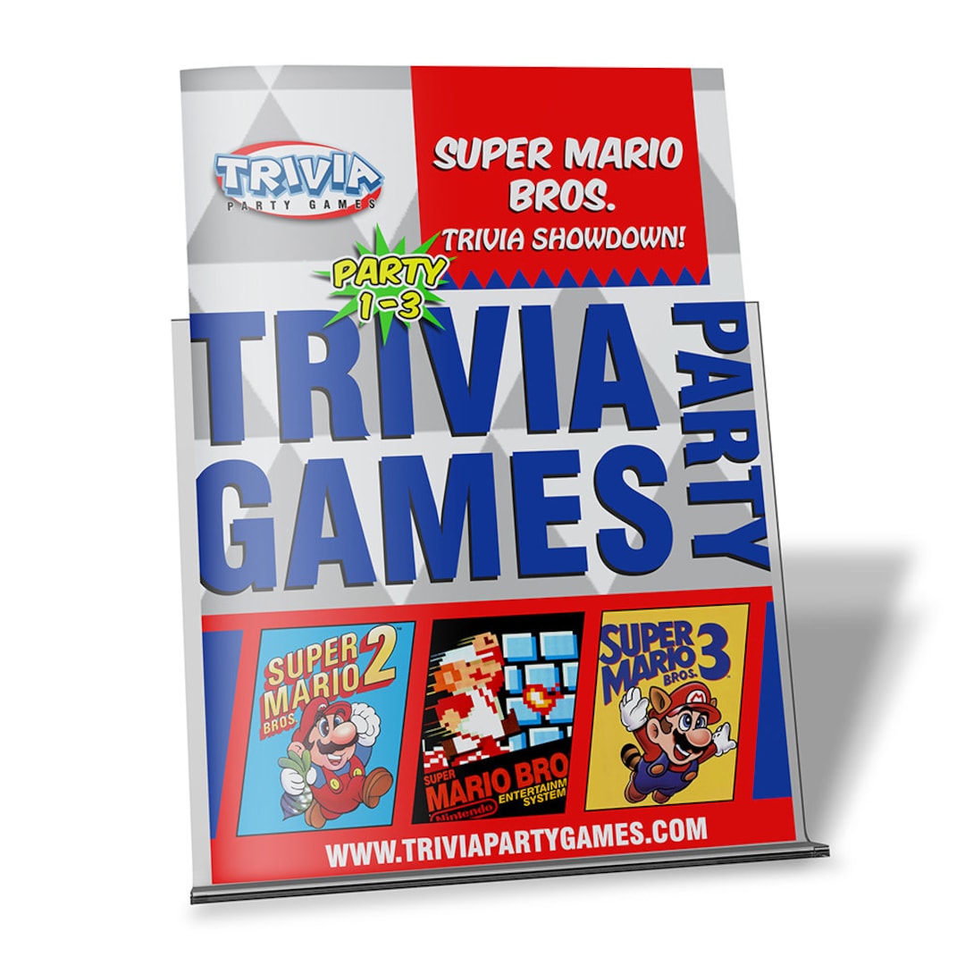 Super Mario Bros: Part 1-3 Trivia Party Game - Etsy