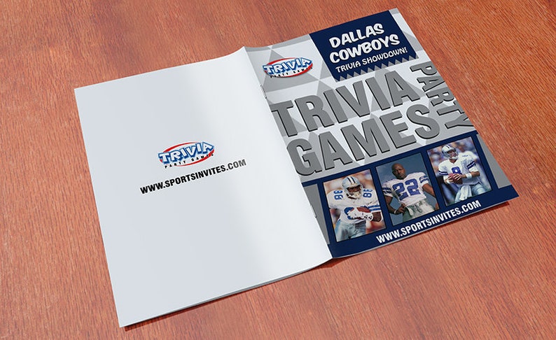 Dallas Cowboys Trivia Party Game - Etsy