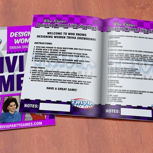 Designing Women Trivia Party Game - Etsy