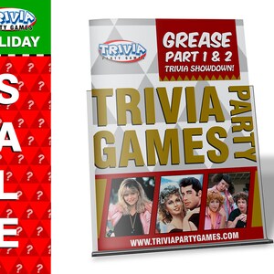 Grease Part 1 & 2 Trivia Party Game - Etsy