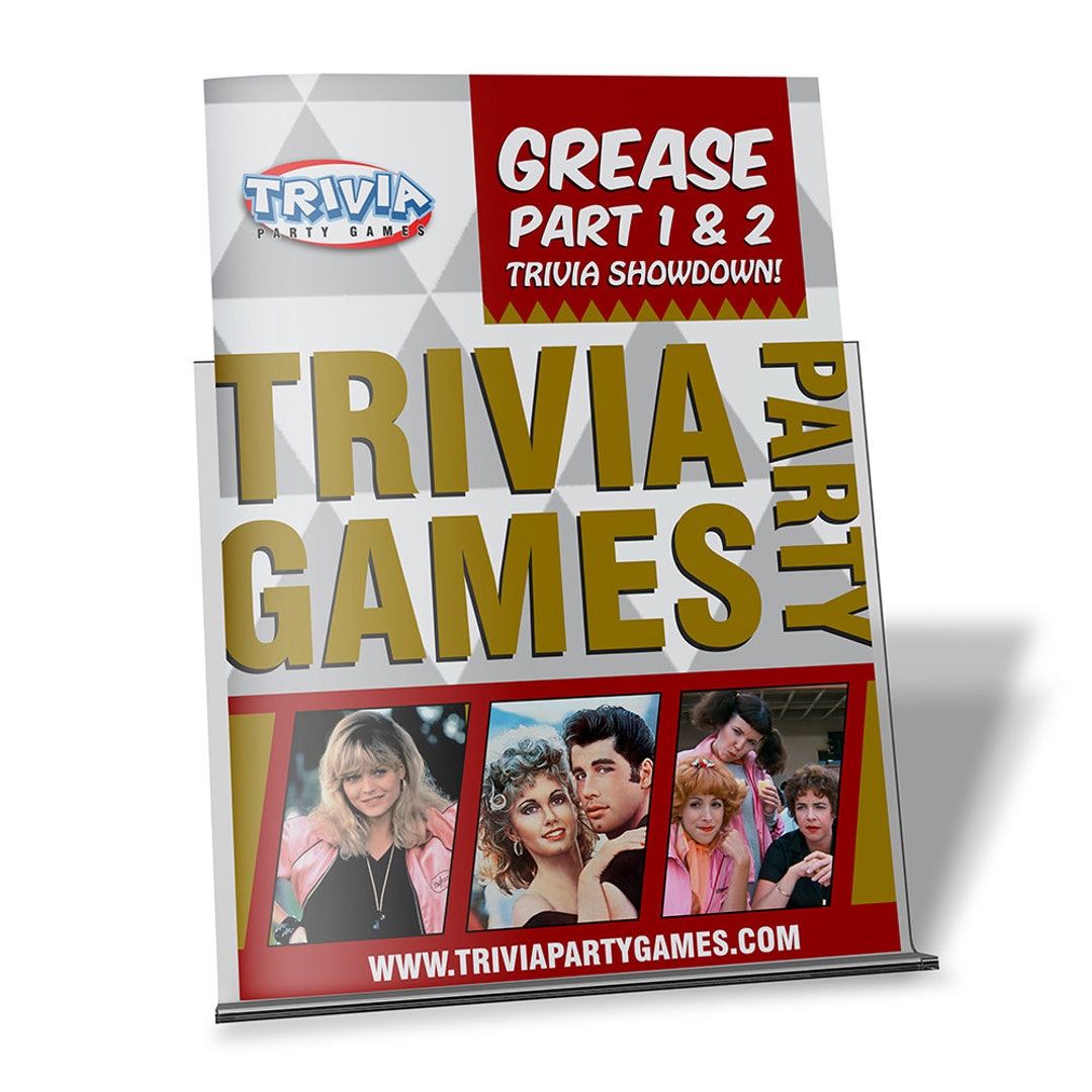 Grease Part 1 & 2 Trivia Party Game - Etsy