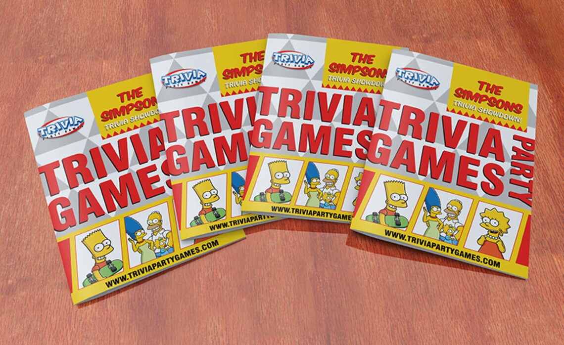 The Simpsons Trivia Party Game - Etsy
