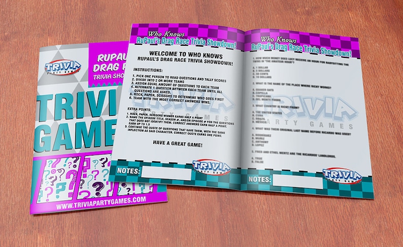 Rupaul's Drag Race Trivia Party Game - Etsy