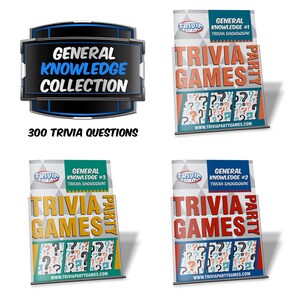 General Knowledge Trivia Party Games Collection - Etsy