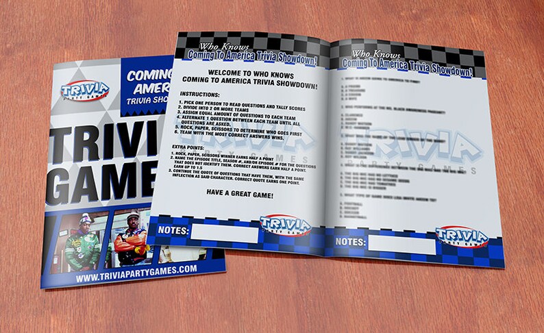 Coming to America Trivia Party Game - Etsy