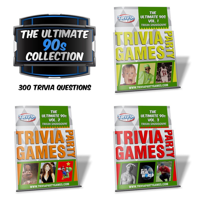 The Ultimate 90s Trivia Party Games Collection - Etsy