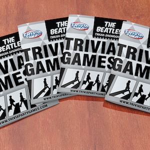 The Beatles Music Trivia Party Game - Etsy