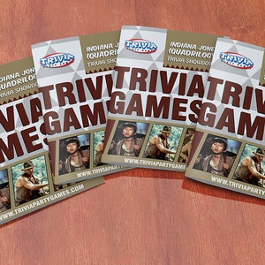 Indiana Jones Trivia Party Game - Etsy