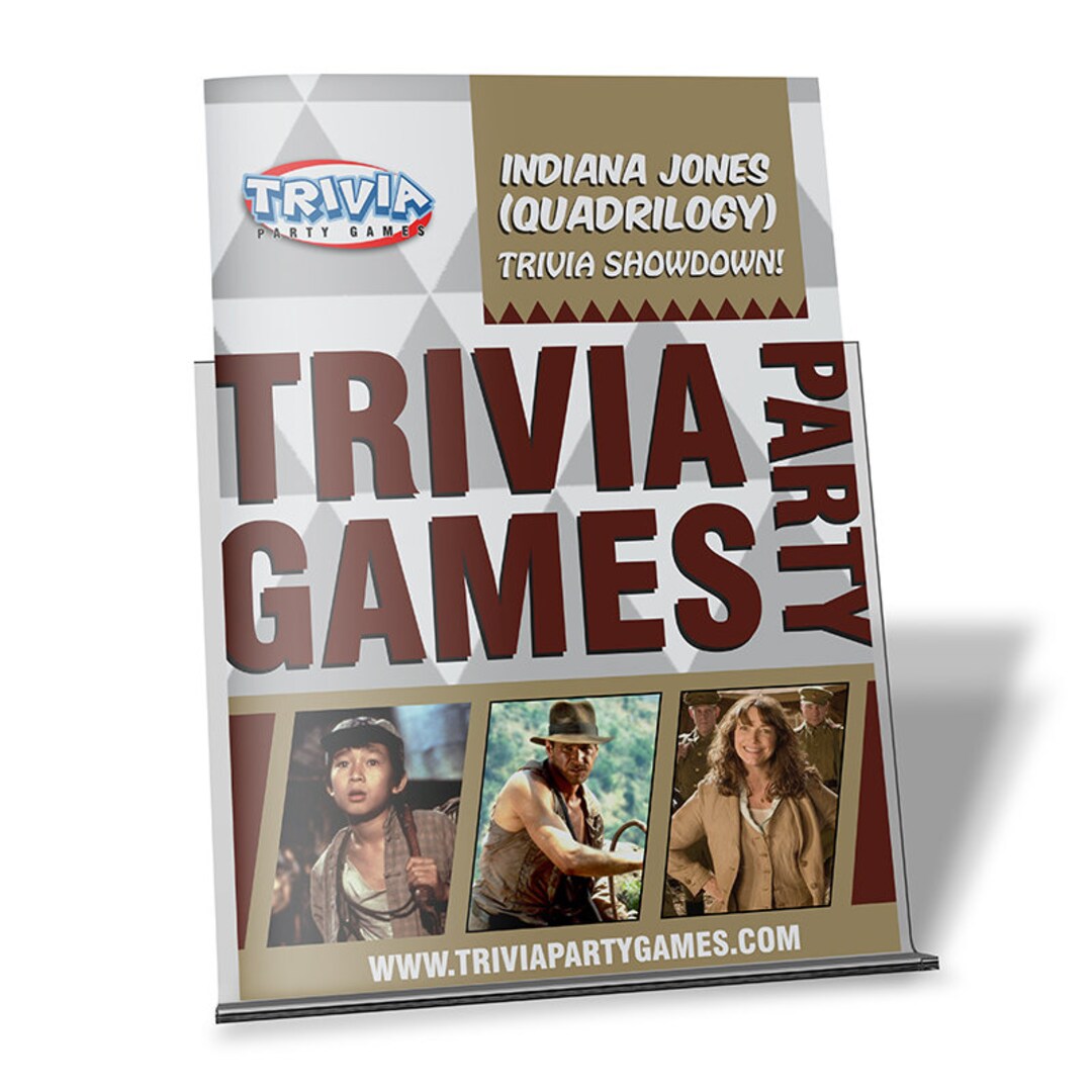 Indiana Jones Trivia Party Game - Etsy