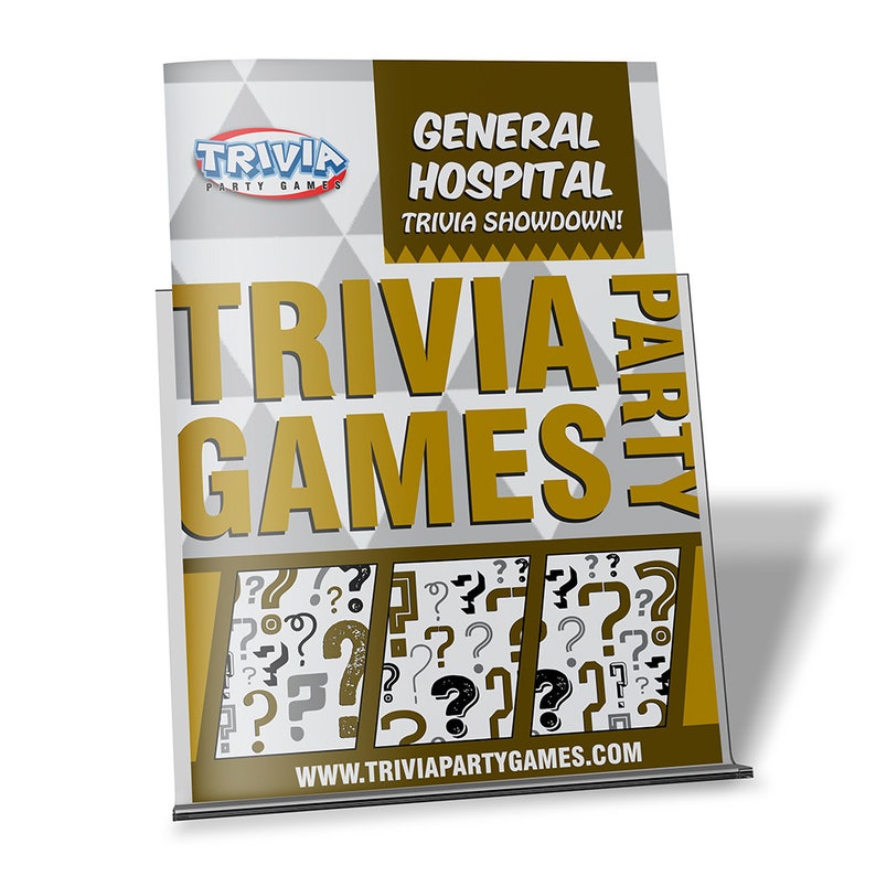 General Hospital Trivia Party Game - Etsy