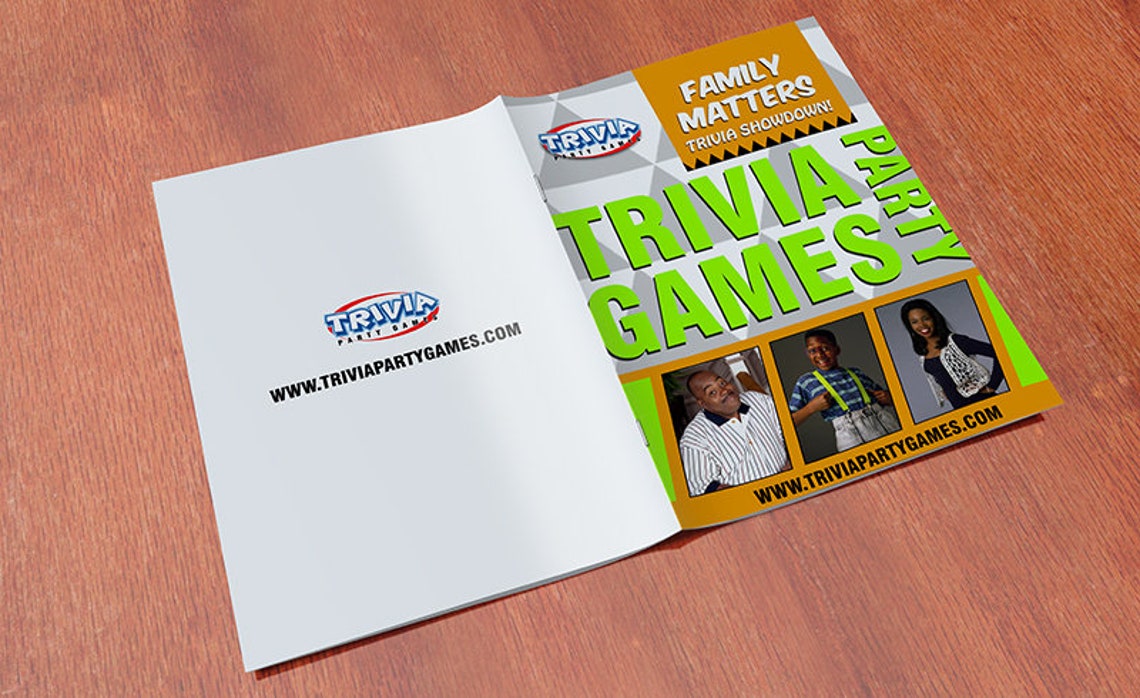 Family Matters Trivia Party Game - Etsy