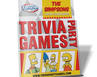 The Simpsons Trivia Quiz Party Game Printable - Etsy