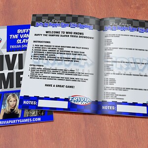 Buffy the Vampire Slayer Trivia Party Game - Etsy