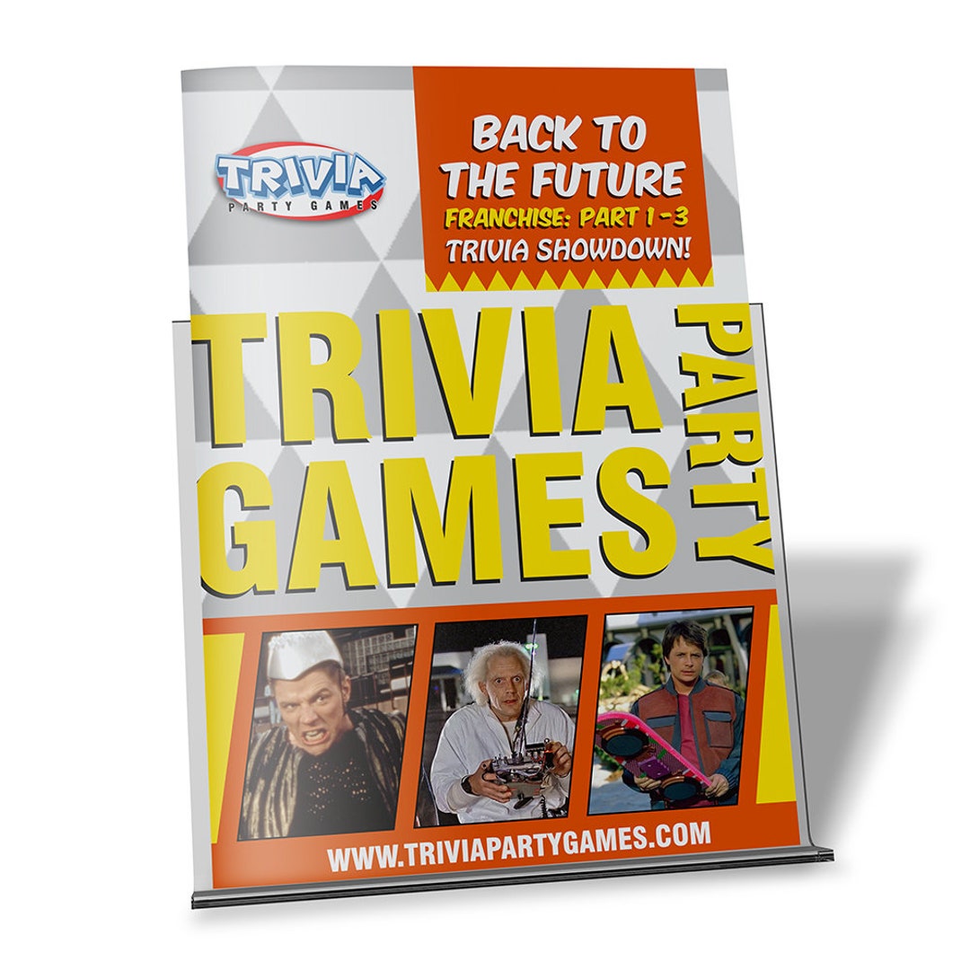 Back to the Future | Franchise Part 1-3 | Trivia Party Game - Etsy