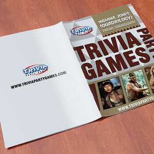 Indiana Jones Trivia Party Game - Etsy