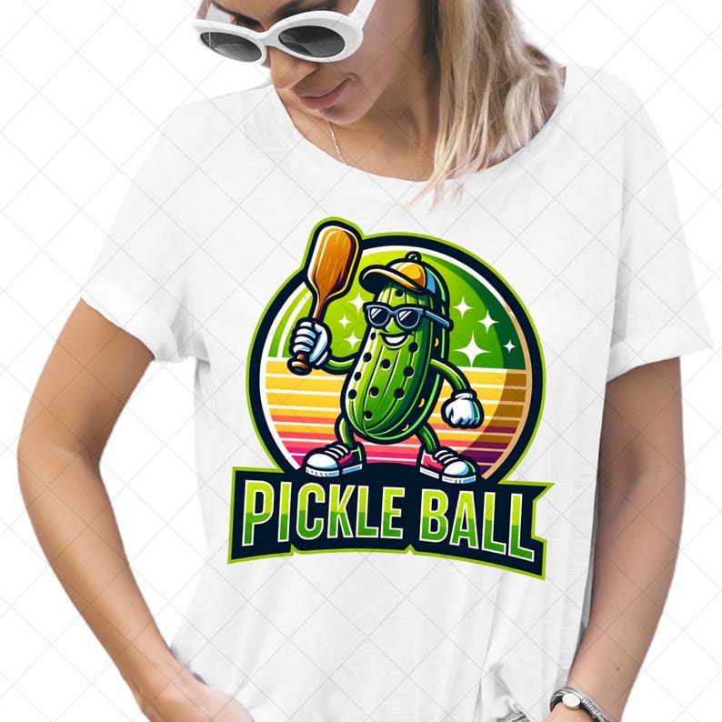Pickle Ball Png, Sports Team Mascot, Funny Pickle Playing Pickle Ball ...