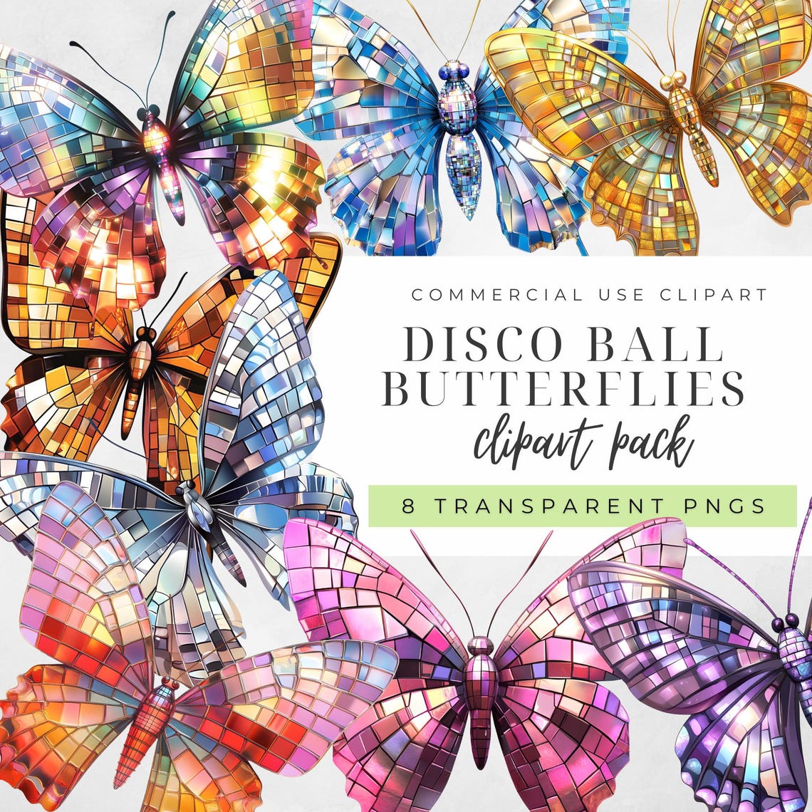 Butterfly Clipart, Disco Ball Png, Junk Journal Paper Crafts, Journal ...