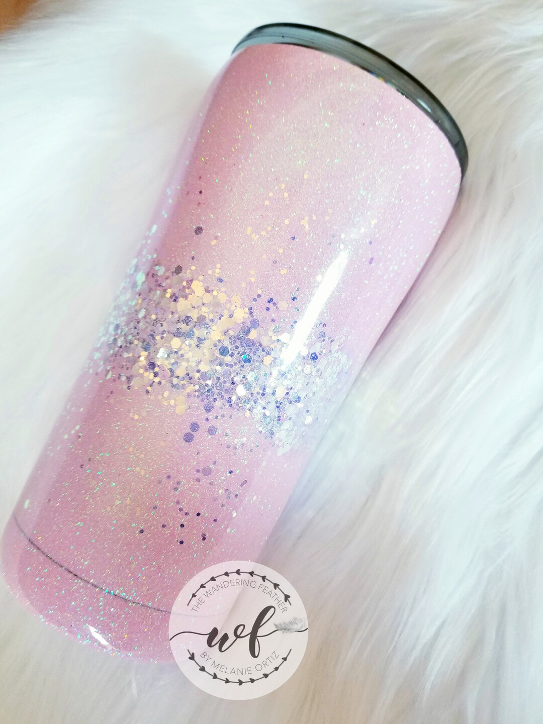 Pink Glitter Tumbler Cup Pink Ice Tumblers Custom Tumblers - Etsy