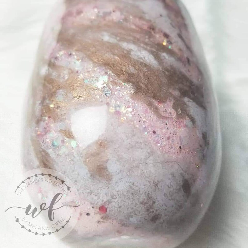 Pink White and Rose Gold Geode Wine Tumber Custom Glitter - Etsy