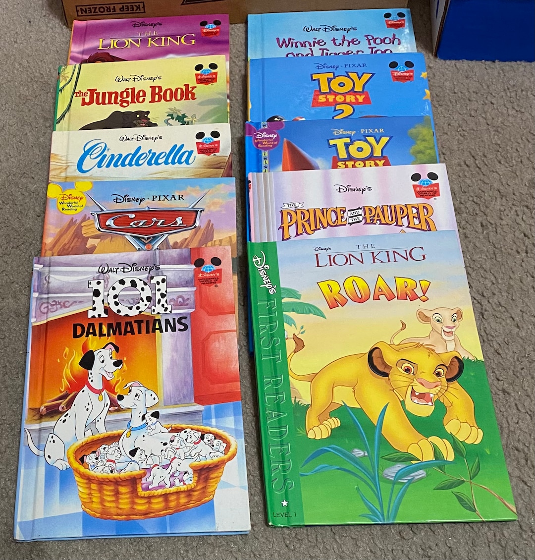 Set of 10 Disneys Wonderful World of Reading - Etsy
