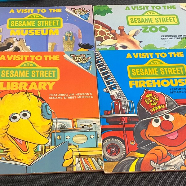 Sesame Street Book Collection Set - Etsy