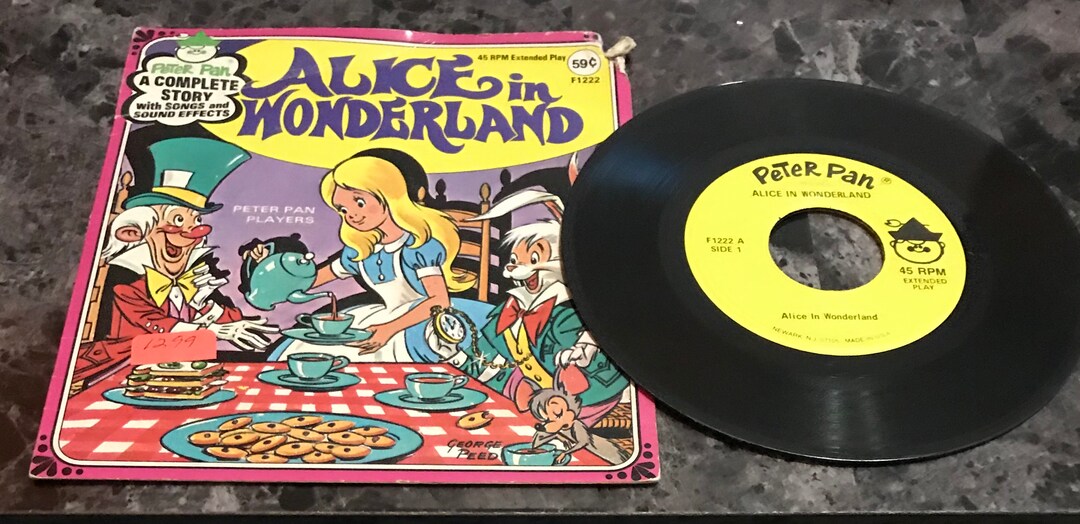 45 Rpm Record, ALICE IN WONDERLAND - Etsy