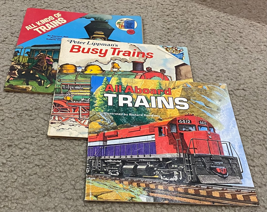 All Aboard Trains, Busy Trains & All Kinds of Trains - Etsy