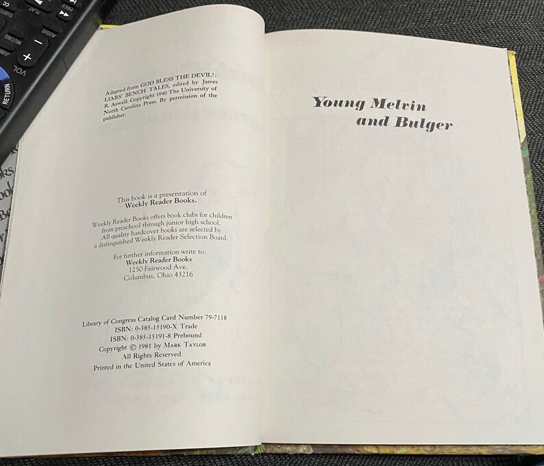 Young and Melvin Book by Mark Taylor - Etsy