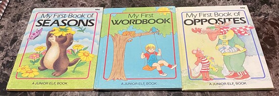 My First Book of Opposites of Seasons Wordbook Set of 3 - Etsy