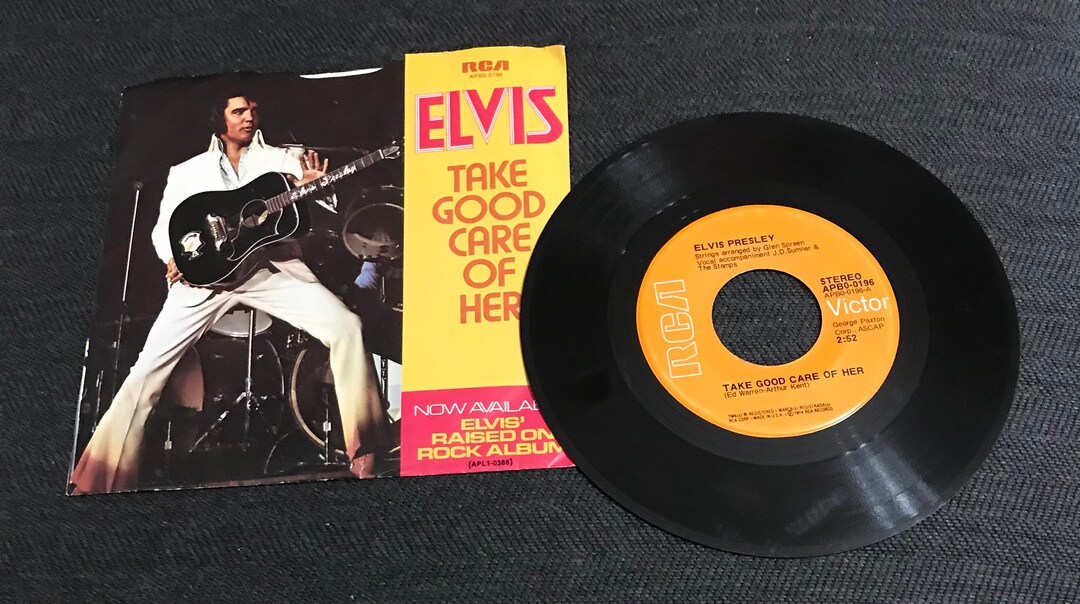 Elvis Presley, 45 Record - Etsy