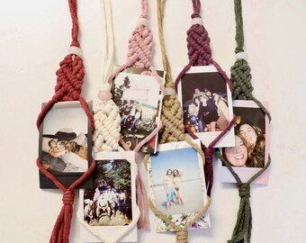 Macrame Instax Car Holder / Handmade Car Charm / Boho / Car - Etsy
