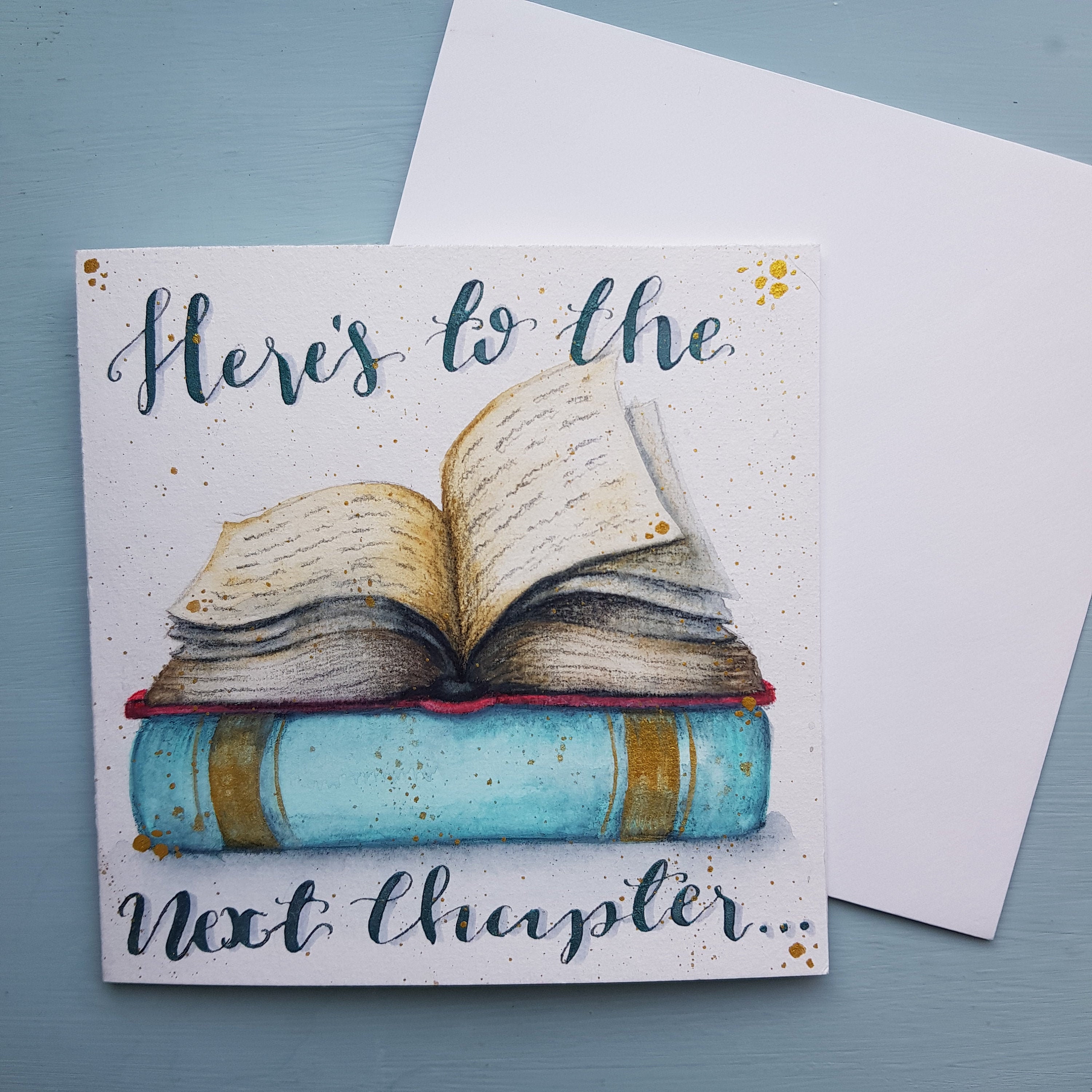 Here's to the Next Chapter Life Change Greeting Card - Etsy