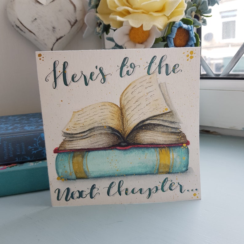 Here's to the Next Chapter Life Change Greeting Card - Etsy
