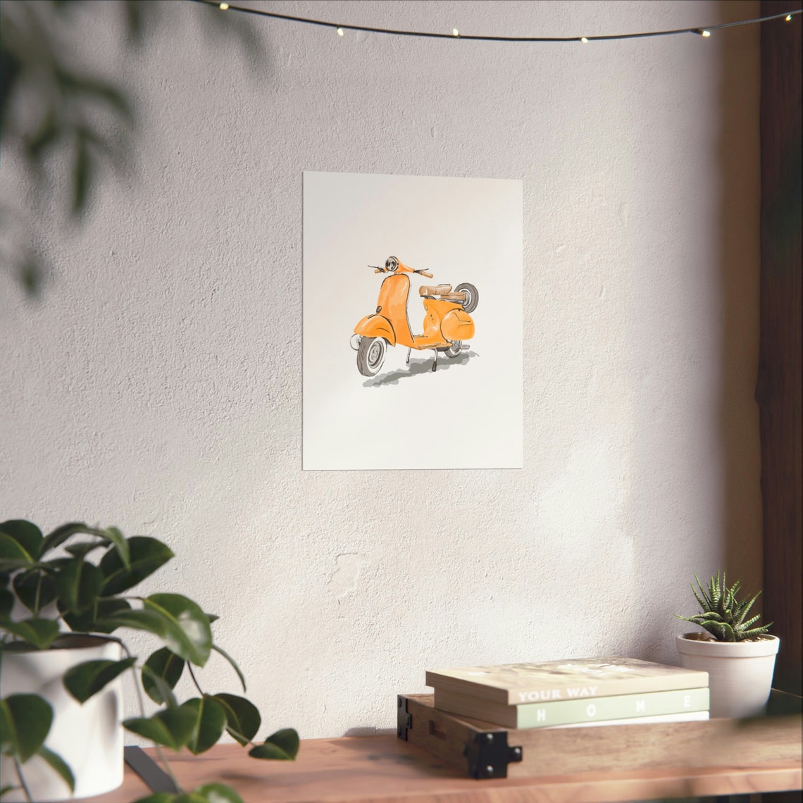 Vespa Poster, Italian Vespa, Vespa Scooter, Gift for Vespa Lover, Gift ...