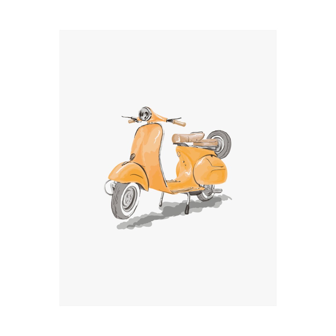 Vespa Poster, Italian Vespa, Vespa Scooter, Gift for Vespa Lover, Gift ...