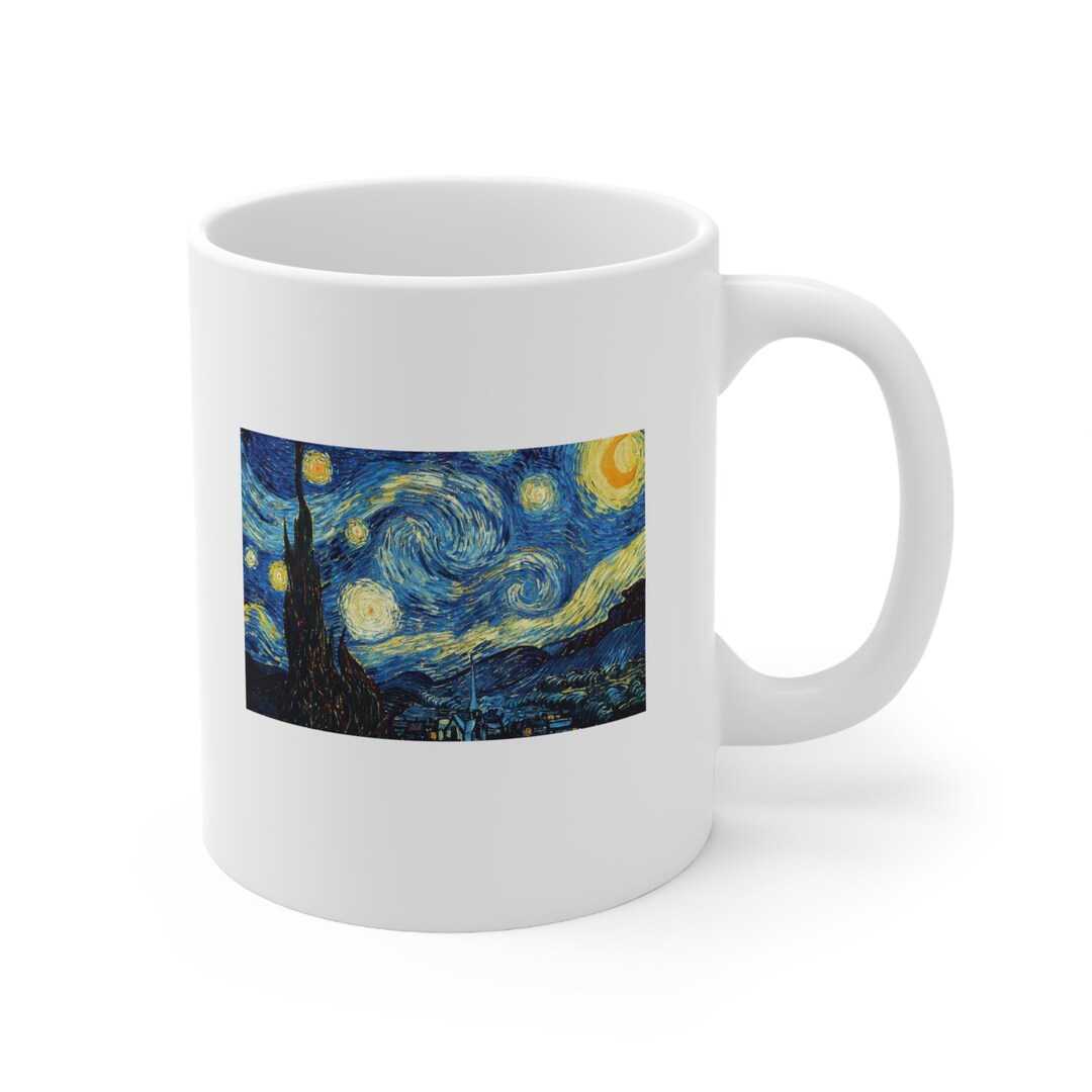 Vincent Van Gogh Starry Night Mug, Van Gogh Starry Night, Van Gogh Mug ...