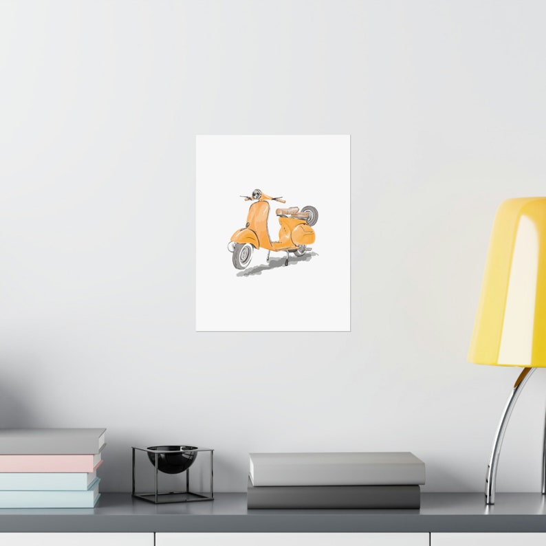 Vespa Poster, Italian Vespa, Vespa Scooter, Gift for Vespa Lover, Gift ...