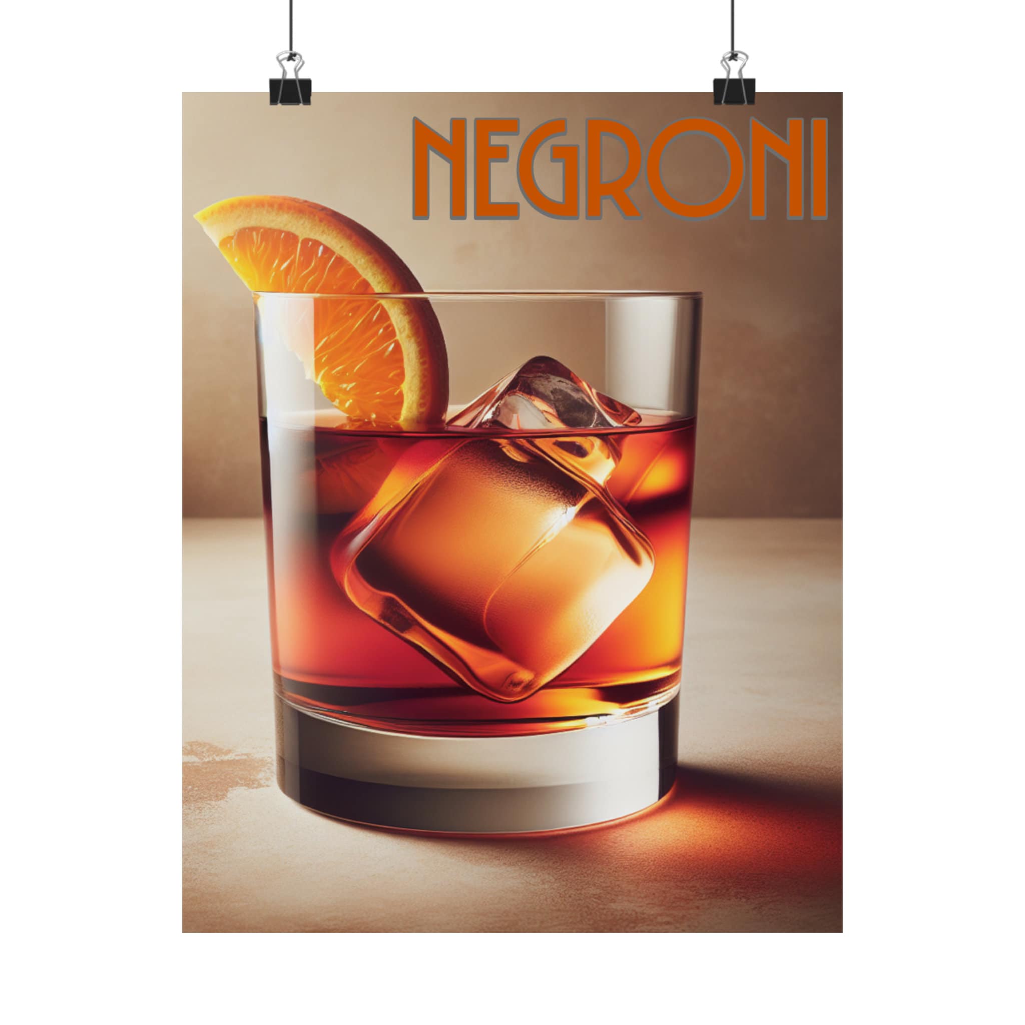 Negroni Poster, Negroni Art Poster, Negroni, Gift for Negroni Lover ...