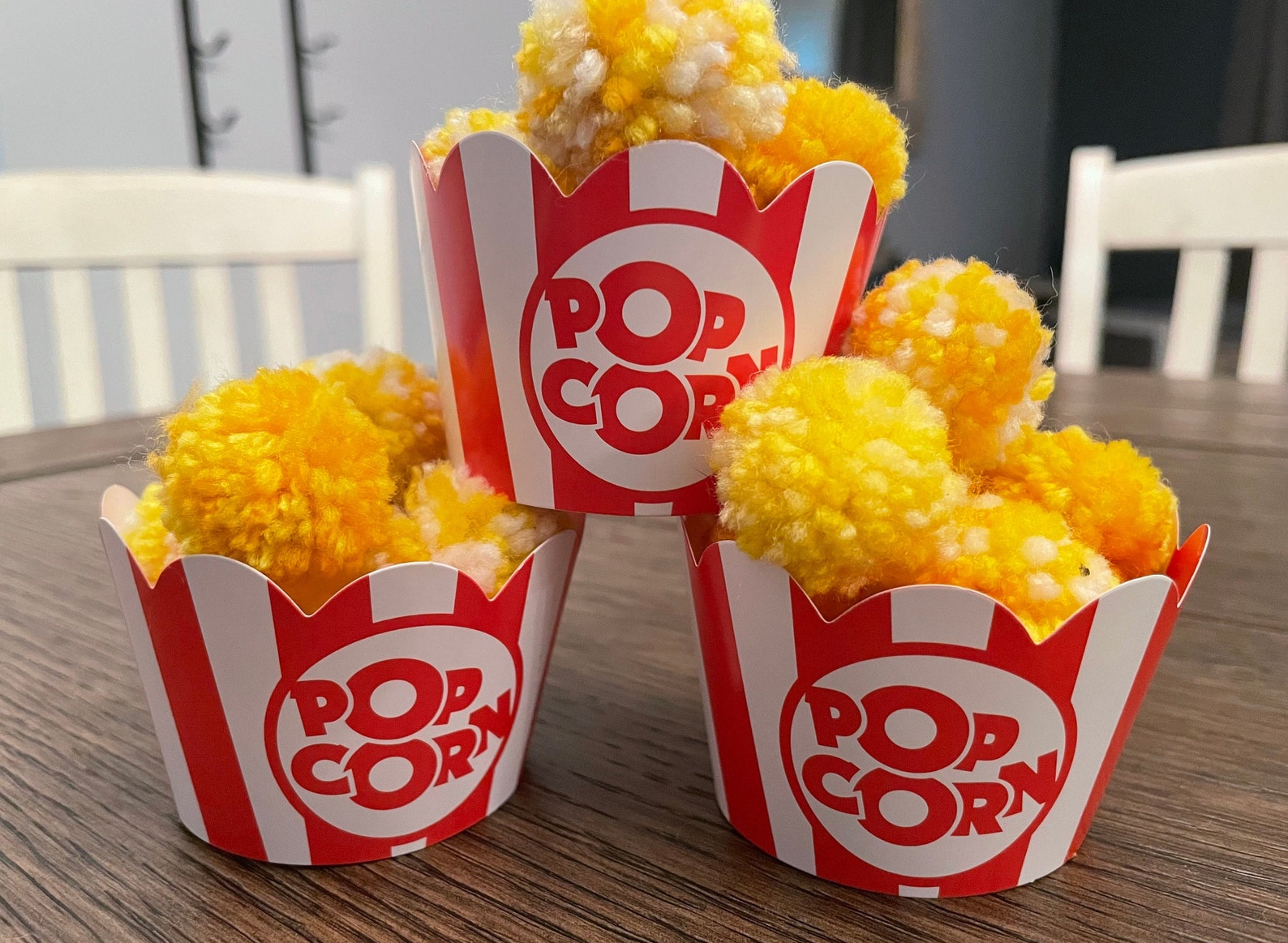 Catcorn Pom Pom Cat Toy Popcorn 10 Toy Set - Etsy